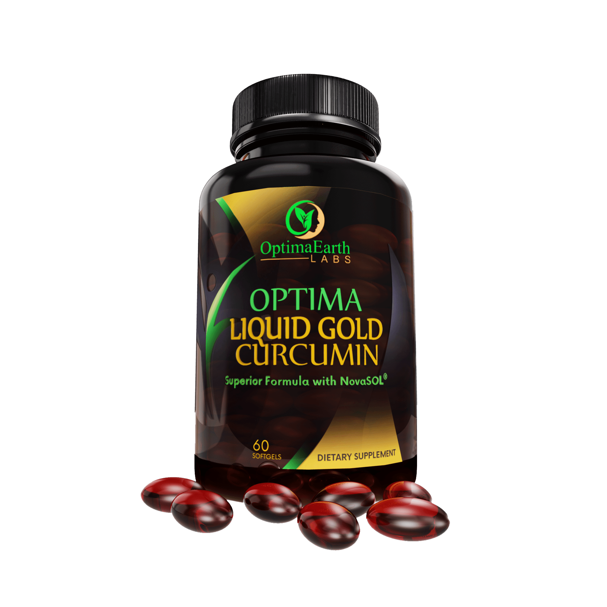 OptimaEarth Labs Liquid Gold Novasol Curcumin Supplement - OptimaEarth Labs